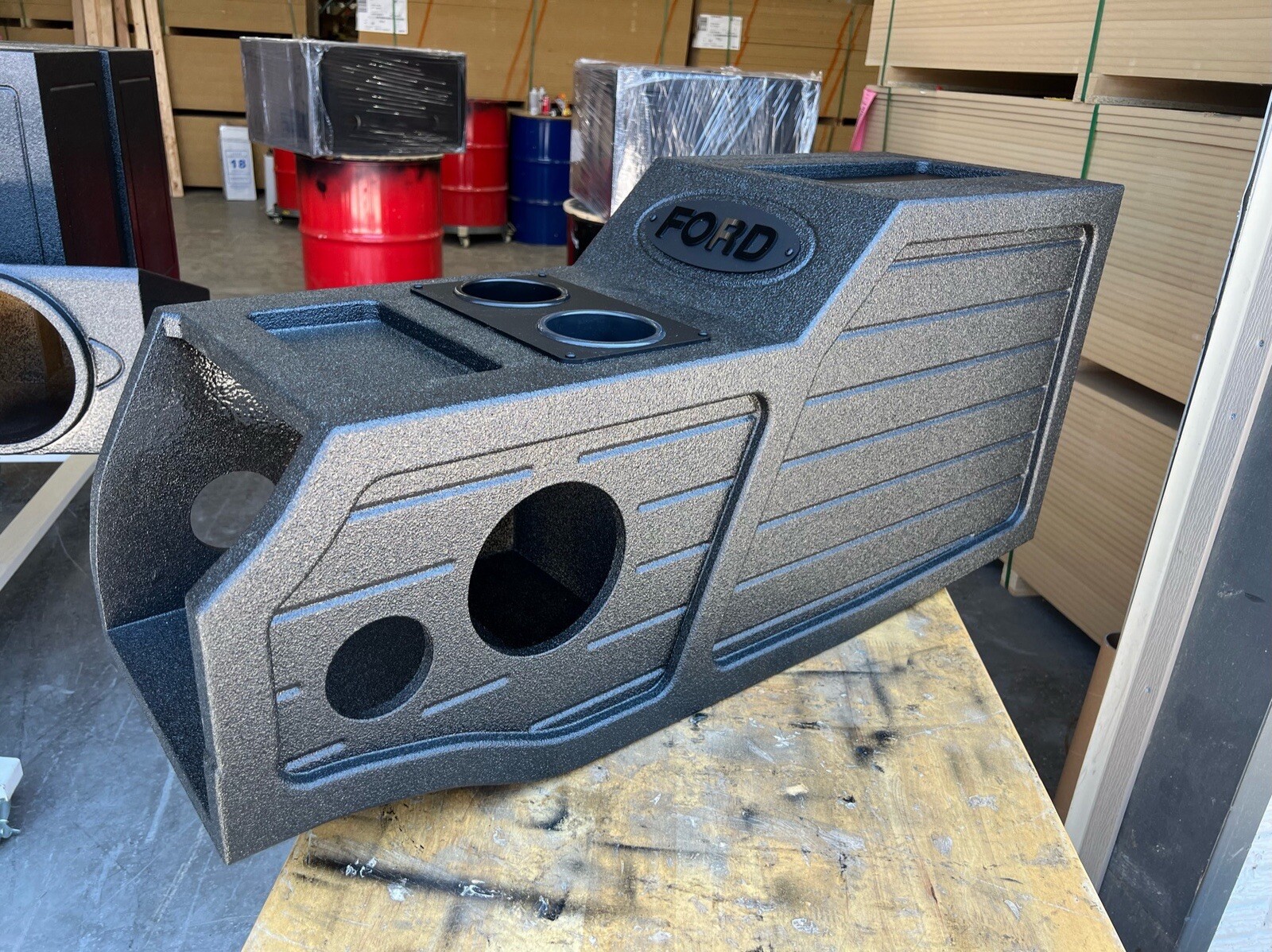 Ford F-150 97-03 Center Console Subwoofer Box 1x10” Woofer F150 Crew ...