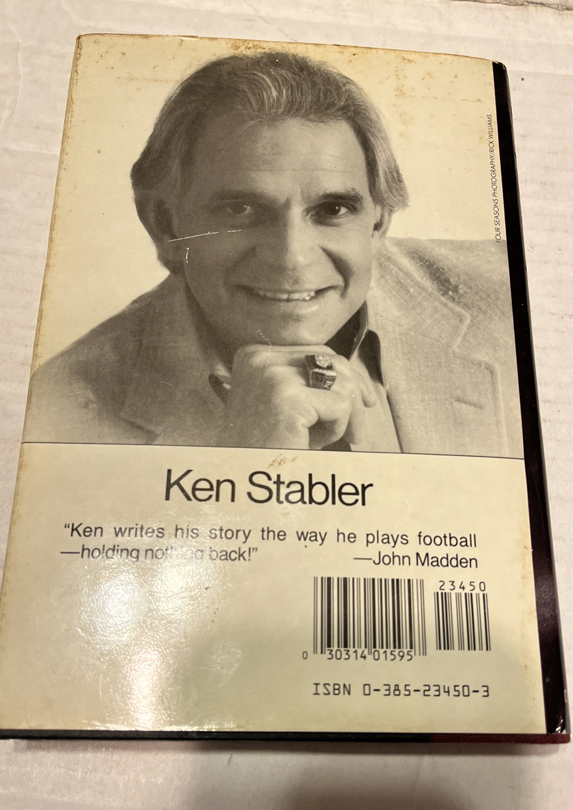 Snake by Ken Stabler 1986 First Edition HBDJ VG Raiders Signed To Dave ...