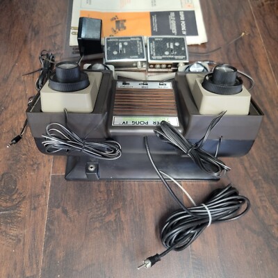 Vintage Sears Tele-Games Atari Super Pong IV w/ 4 Controllers | eBay