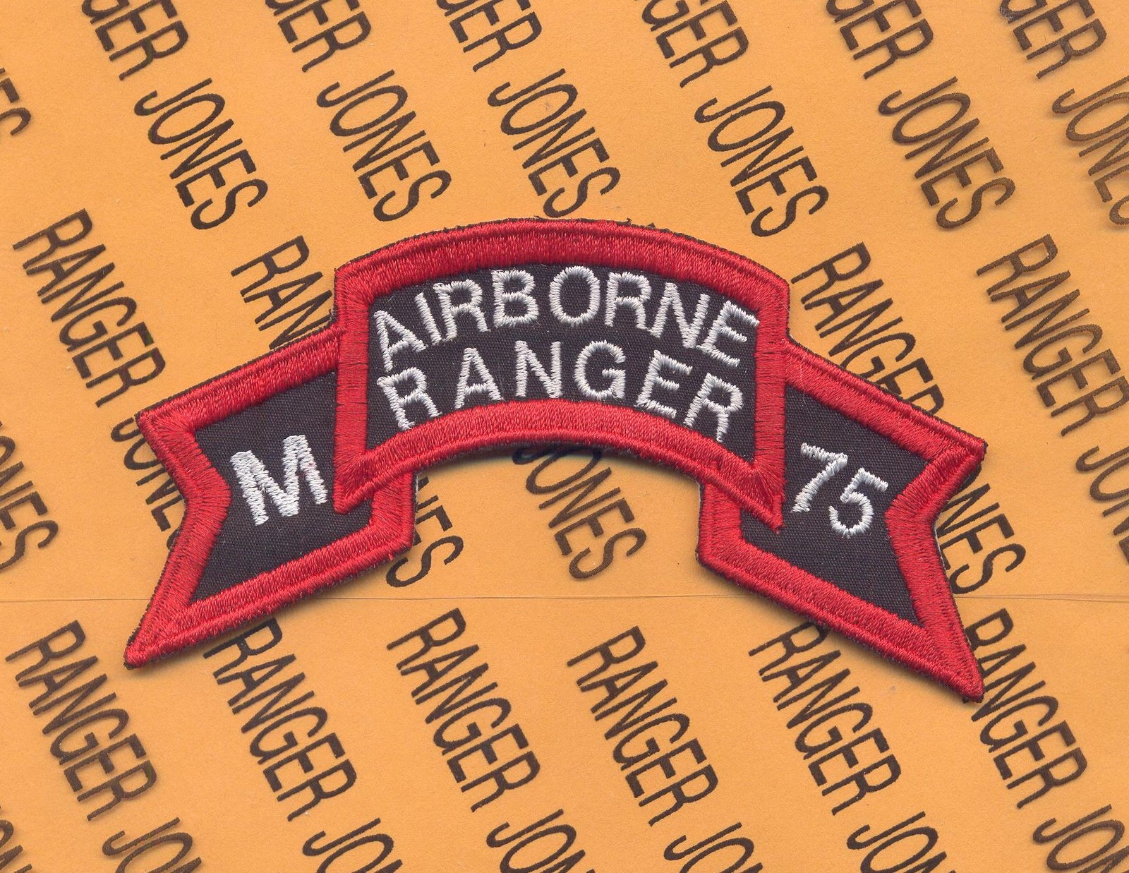 US Army M AIRBORNE RANGER 75 Vietnam LRRP LRP 199th Inf Bde scroll ...