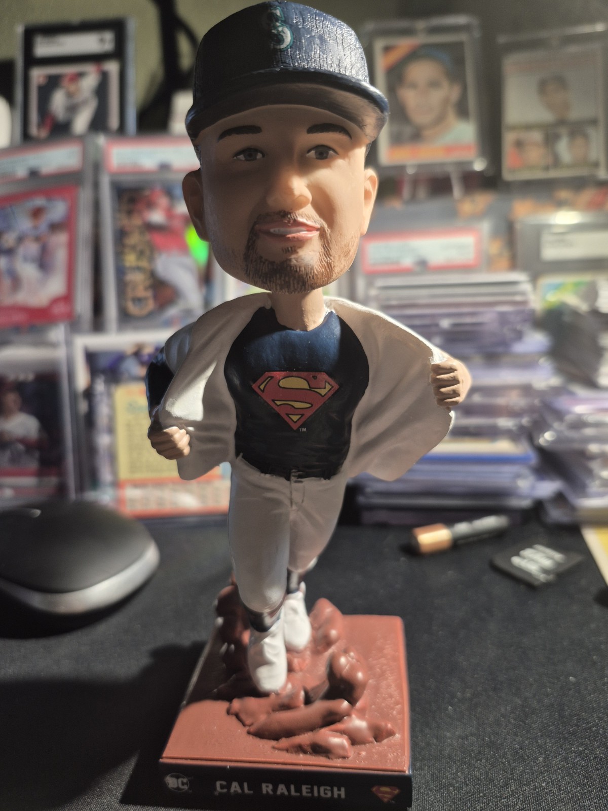 Seattle Mariners Cal Raleigh Bobblehead Superman DC SGA MLB Baseball | eBay