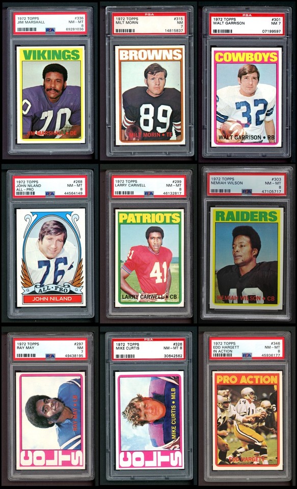 1972 Topps Football Complete Set 7.5 - NM+ 7156361 | eBay