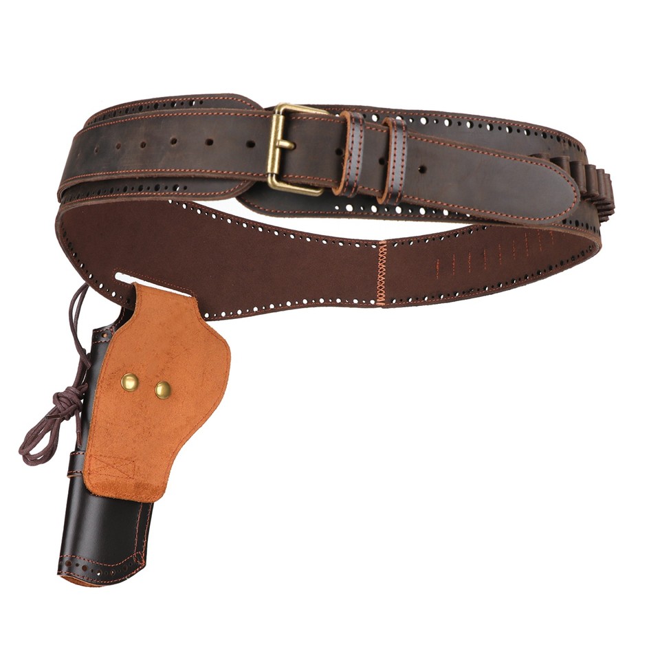 Tourbon Leather Cowboy Drop Leg Belt Western Revolver Holster 44 45 ...