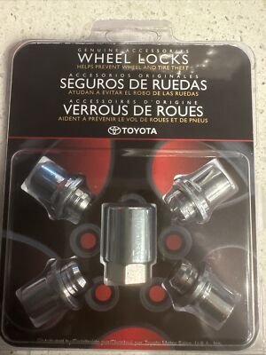 TOYOTA WHEEL LOCKS, SET OF 4 FOR FACTORY ALLOY WHEELS GENUINE TOYOTA | eBay
