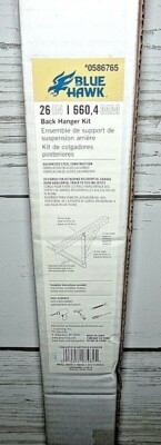 New 26" Blue Hawk Back Hanger Kit #0586765Silver Steel garage door ...