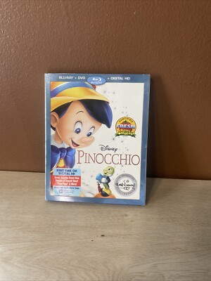 Disney's Pinocchio (Blu-Ray/DVD, 2-Disc Set,, Signature Collection) No ...