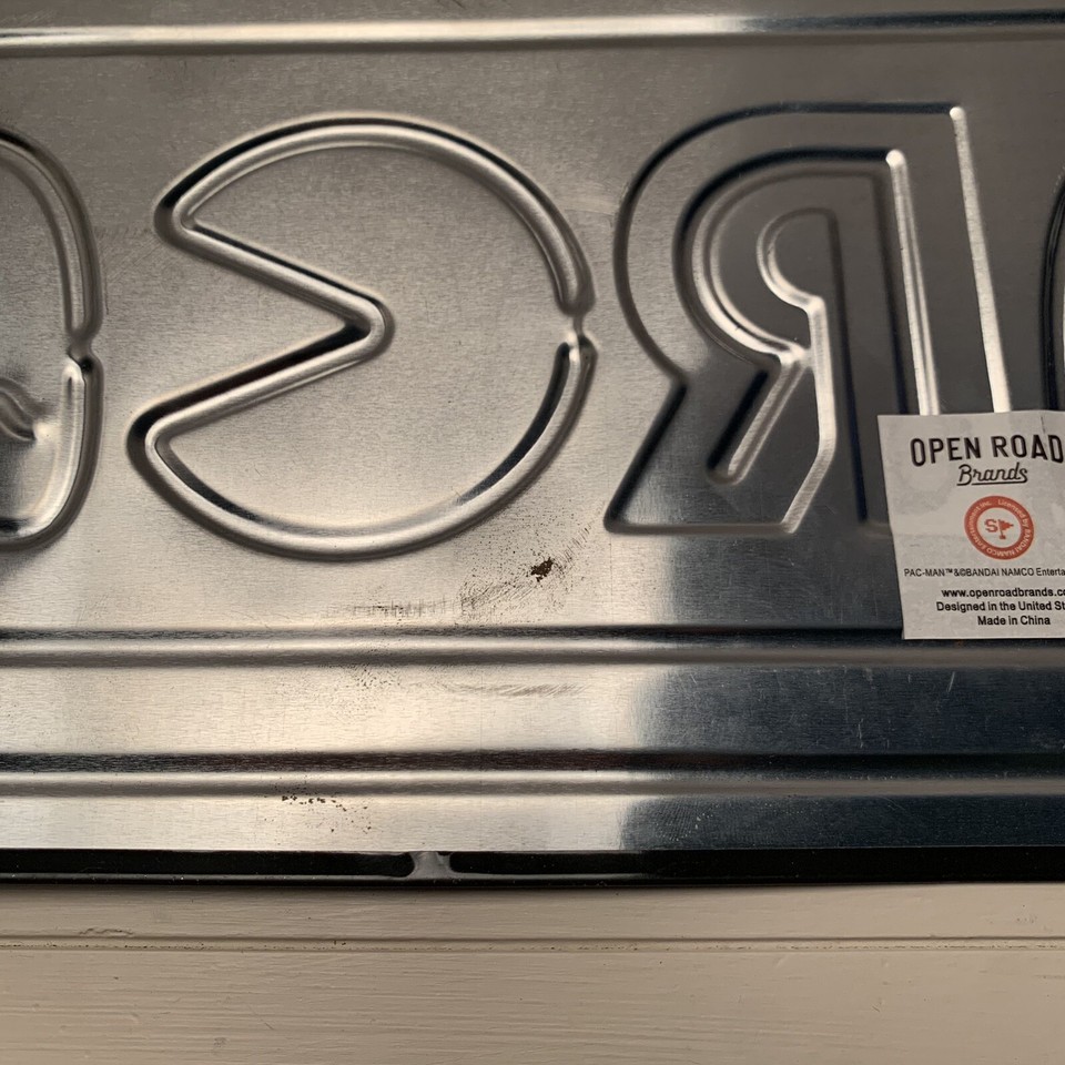 Arcade Pac-Man Metal Sign Video Game Room Man Cave Kids 20x7.25 Open ...