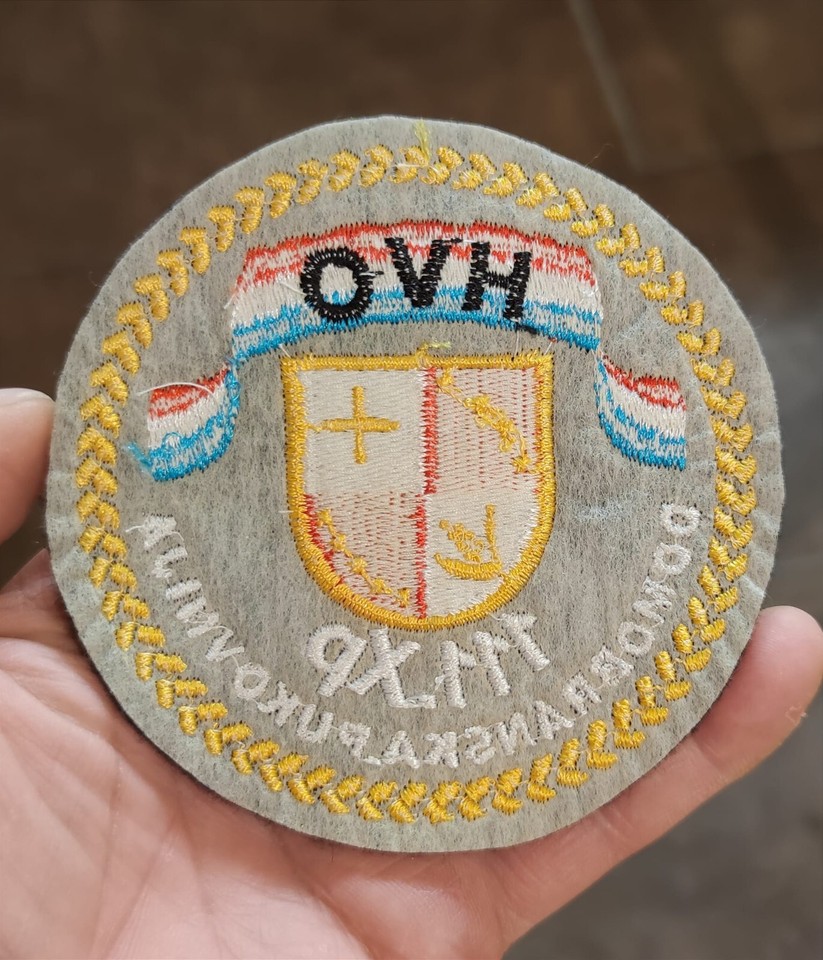 🔴CROATIA ARMY HVO 111 XP DEFENSE REGIMENT,ZEPCE, rare embroidered type ...