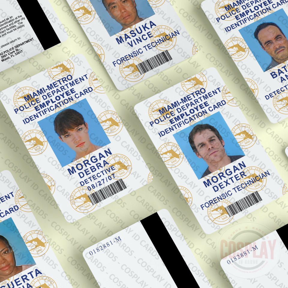 DEXTER TV Show Miami-Metro Police Badge | Dexter Morgan | Debra Morgan ...