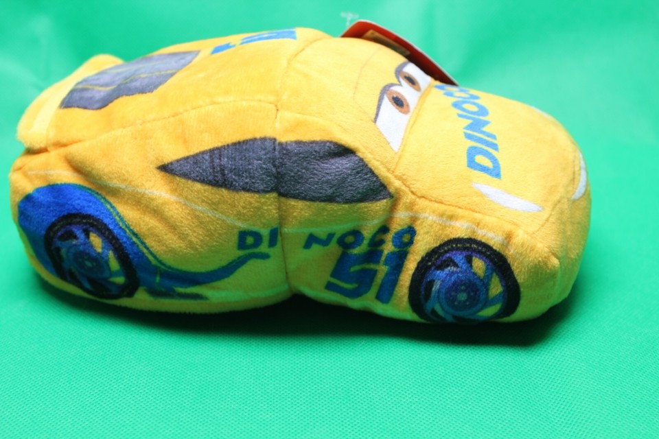 Disney Cars Red Lightning Mcqueen Yellow 51 Dinoco Stuffed Flip a Zoo ...