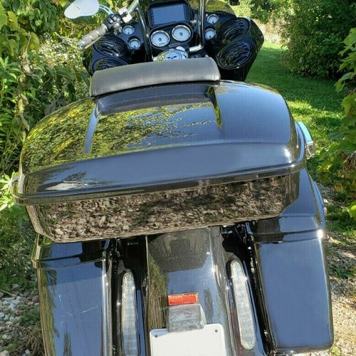 5.5'' Razor Tour Pack Trunk Luggage w/ Backrest For Harley Touring 14 ...