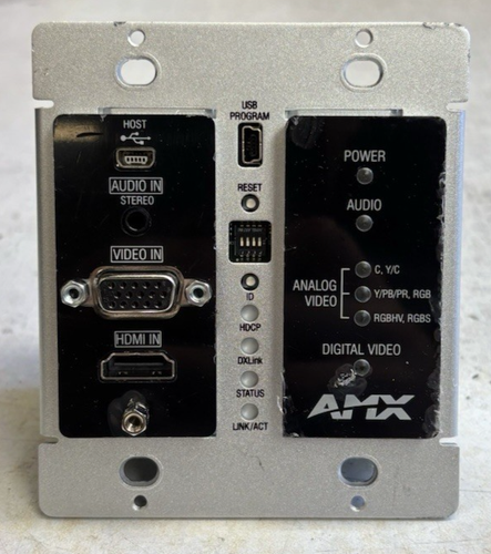AMX FG1010-325-BL DXLink Multi-Format Decor Style Wallplate Transmitter ...