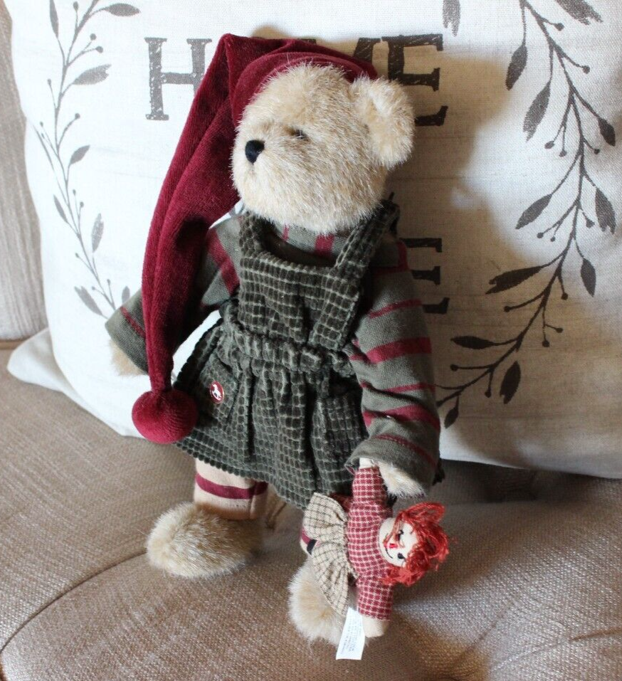 Boyds Bears Mindy P. Elfbeary Plush Carrying a Rag Doll 10" T.J.'s Best ...