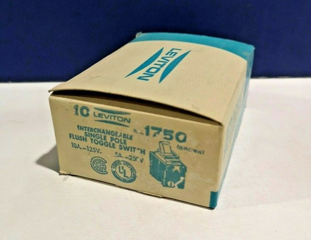 2-pk Leviton Brown Despard Interchangeable Single Pole Toggle Switch ...