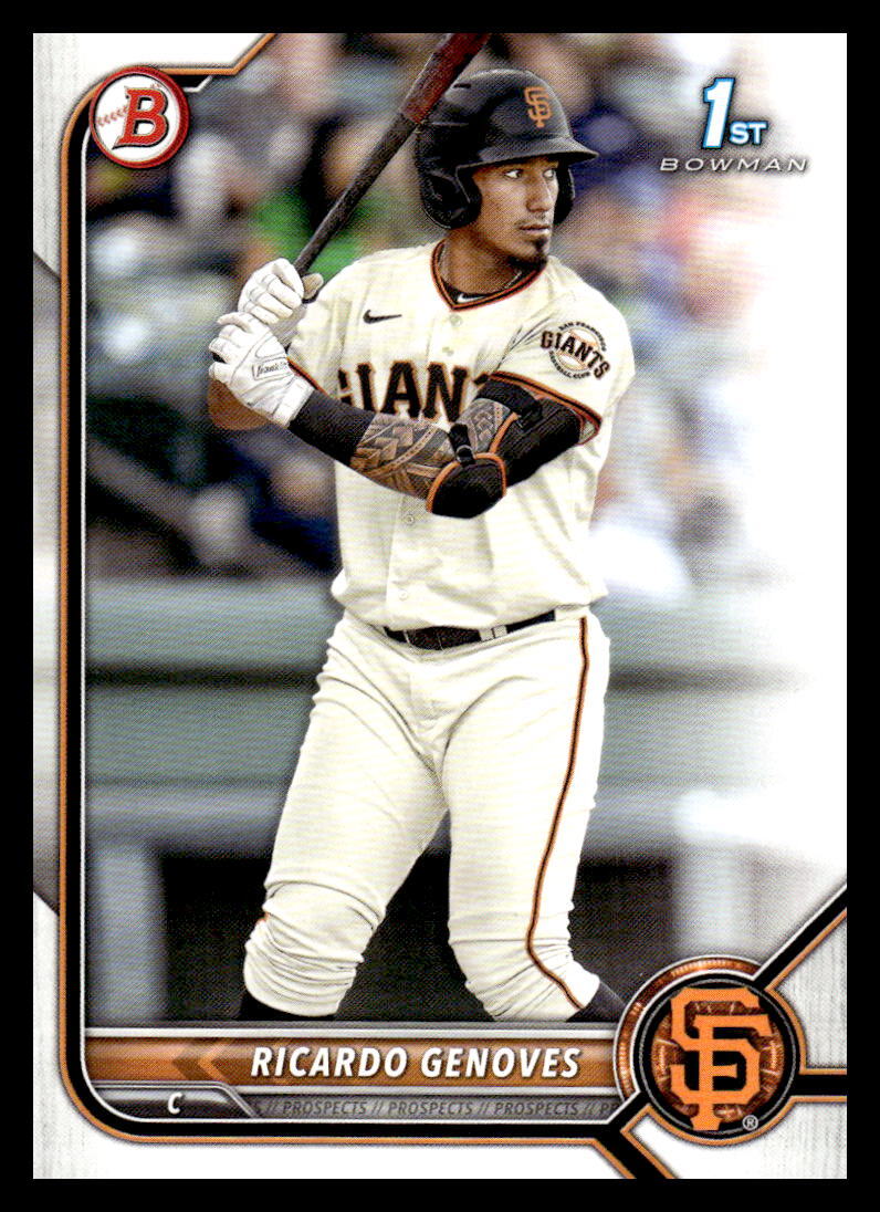 2022 Bowman 1st Edition Ricardo Genoves #BP-60 San Francisco Giants ...