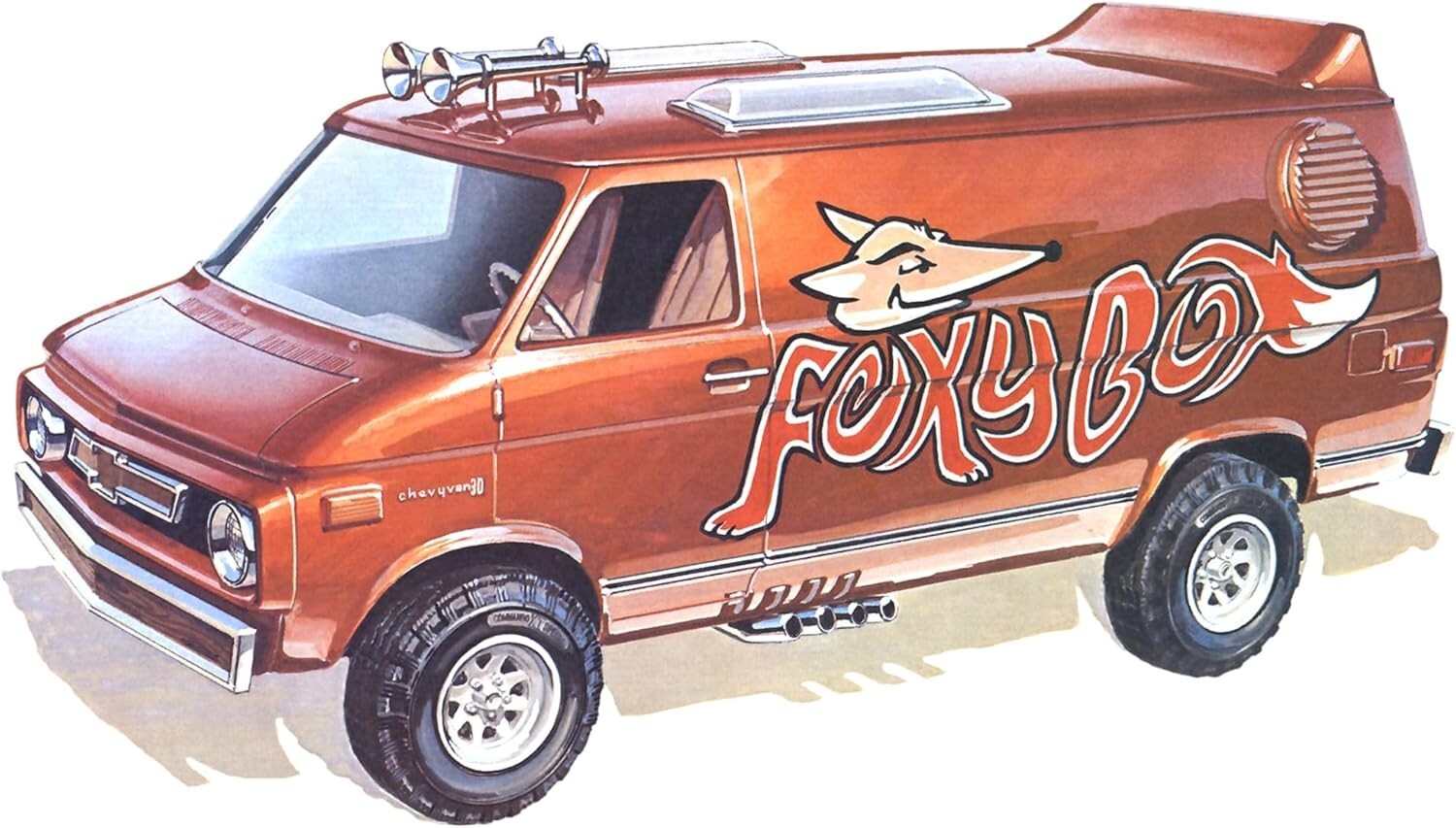 AMT Models 975 Chevy Van Foxy Box 1:25 Scale Model Kit | eBay