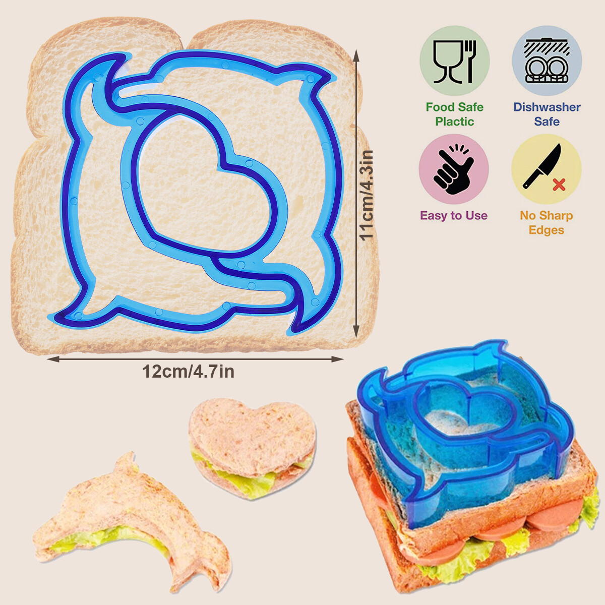 28Pcs Sandwich Cutters Set Stainless Steel Vegetable Cookie Cutter SH ...