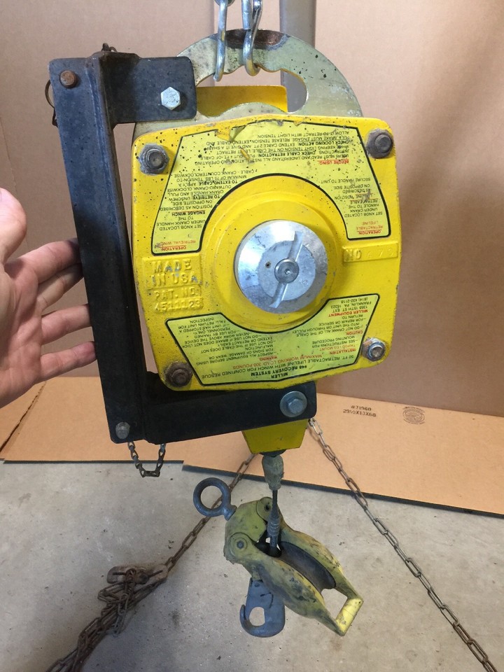 Miller Recovery System 50' Retractable Lifeline Winch Confined Rescue ...
