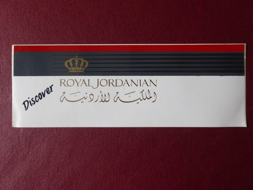 AUTOCOLLANT STICKER AUFKLEBER ROYAL JORDANIAN AIRLINE | eBay