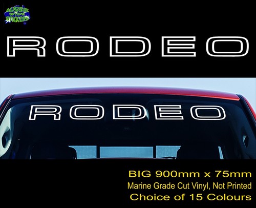 RODEO 4x4 Ute Windscreen Canopy Stickers 900mm suit Holden | eBay Australia