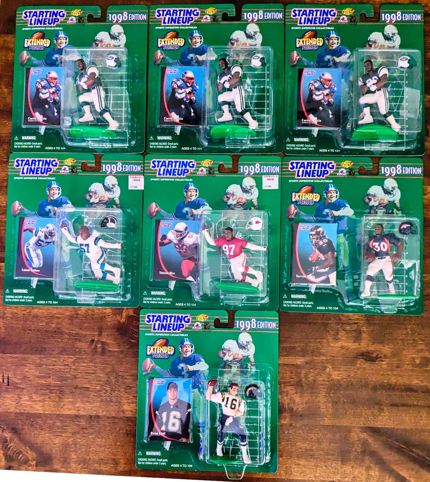 Lot of (7) 1998 NFL Football Starting Lineup Figures-New In Package | eBay