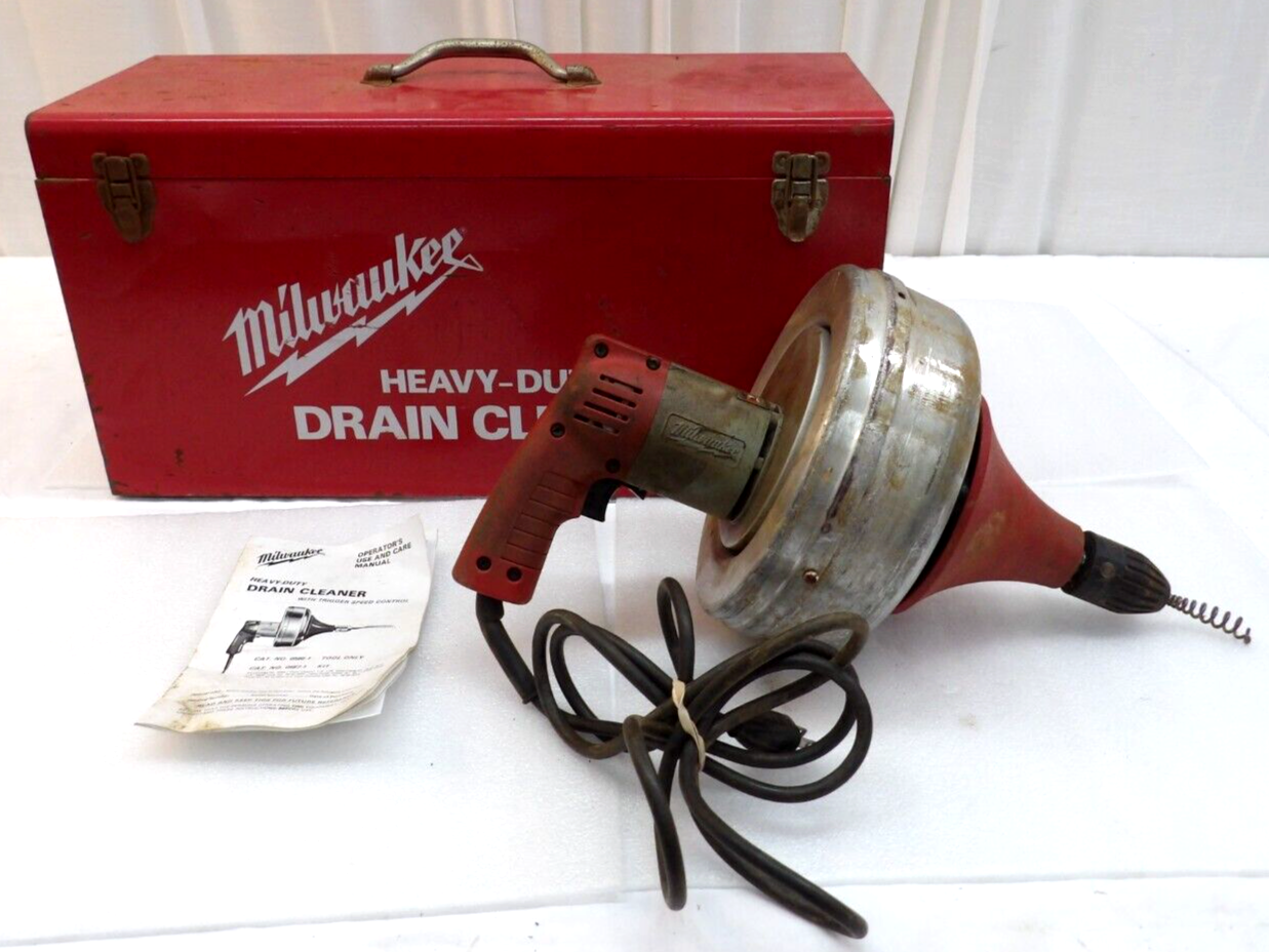 Milwaukee Drain Cleaner Portable Snake 120v 0566-1 for sale online | eBay