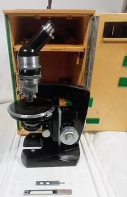 MEOPTA Czech Polarizing Microscope Petrographic with Timber Storage ...