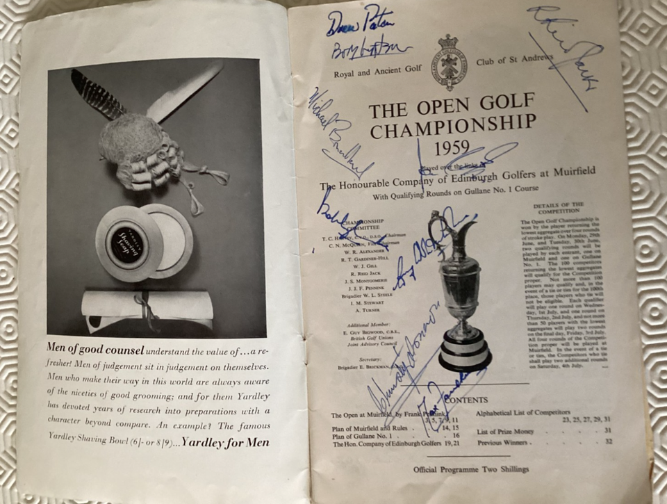 Open Golf Championship - Muirfield 1959 | eBay UK