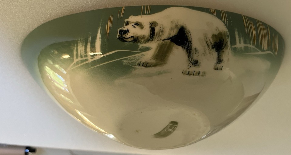 Vintage Matthew Adams Alaska Signed/numbered Pottery Bowl #138 Polar ...