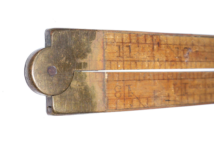 Boxwood and Brass 24" Foot Folding Rule - 2' Long Four Fold Rule | eBay