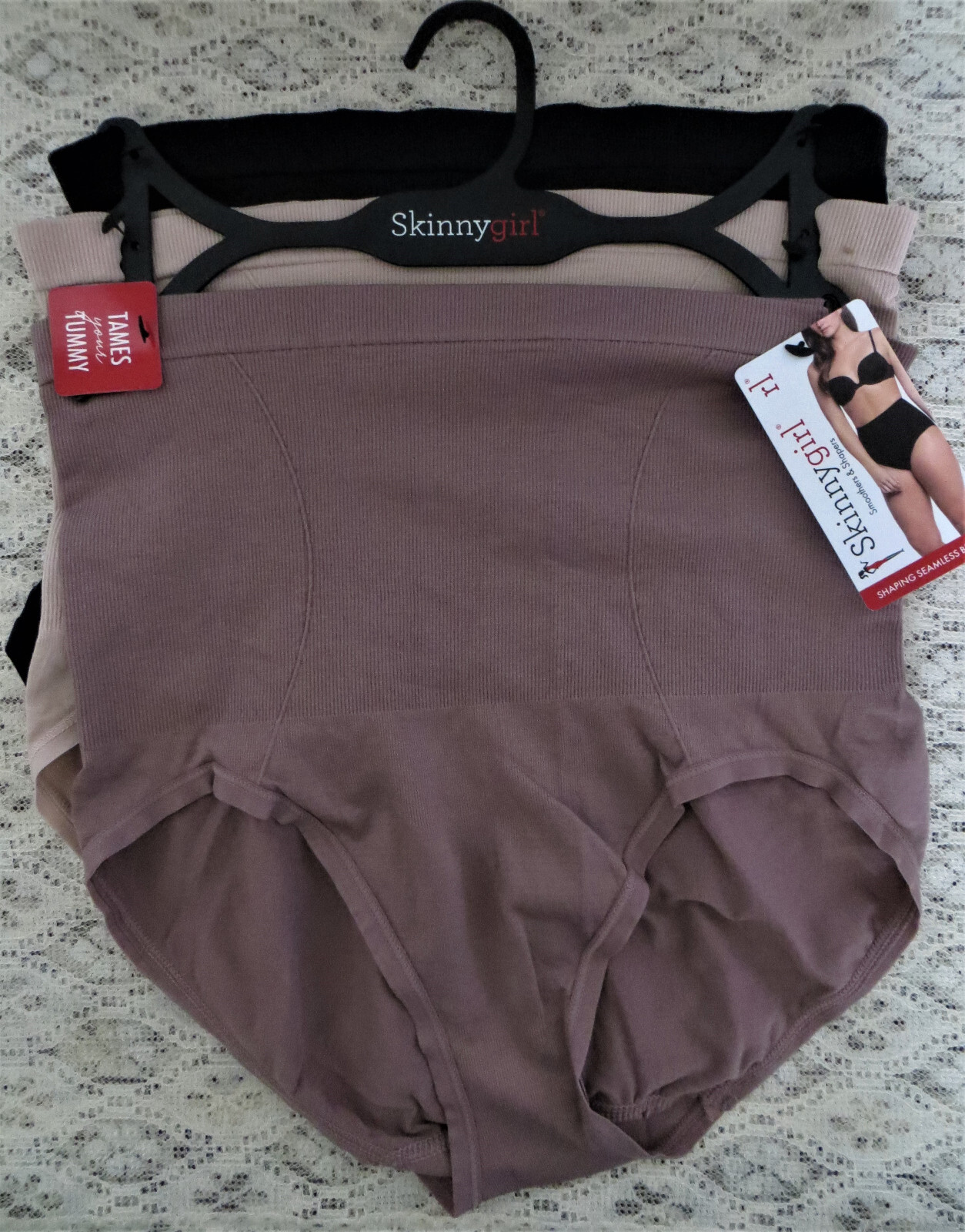 Skinny Girl Shaping Briefs Panties Size L- 3 Pack #7164 NEW w/ Tag $42. ...