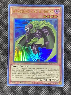 YuGiOh! - Wandering King Wildwind GFP2-EN110 Ultra Rare 1st Edition ...