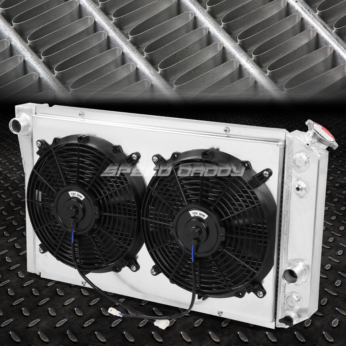 FOR 82-02 CORVETTE C4/S10 V8 3-ROW ALUMINUM CORE RACING RADIATOR+PULL ...