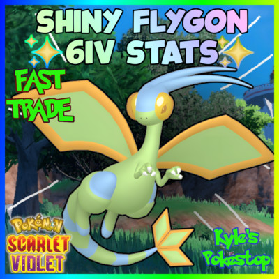 6IV SHINY FLYGON POKEMON SCARLET & VIOLET 🚀 FAST TRADE 🚀 | eBay