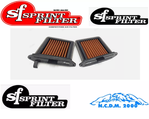 2 Filters Air Sport SPRINT FILTER Triumph 1200 Bonneville Bobber Black ...