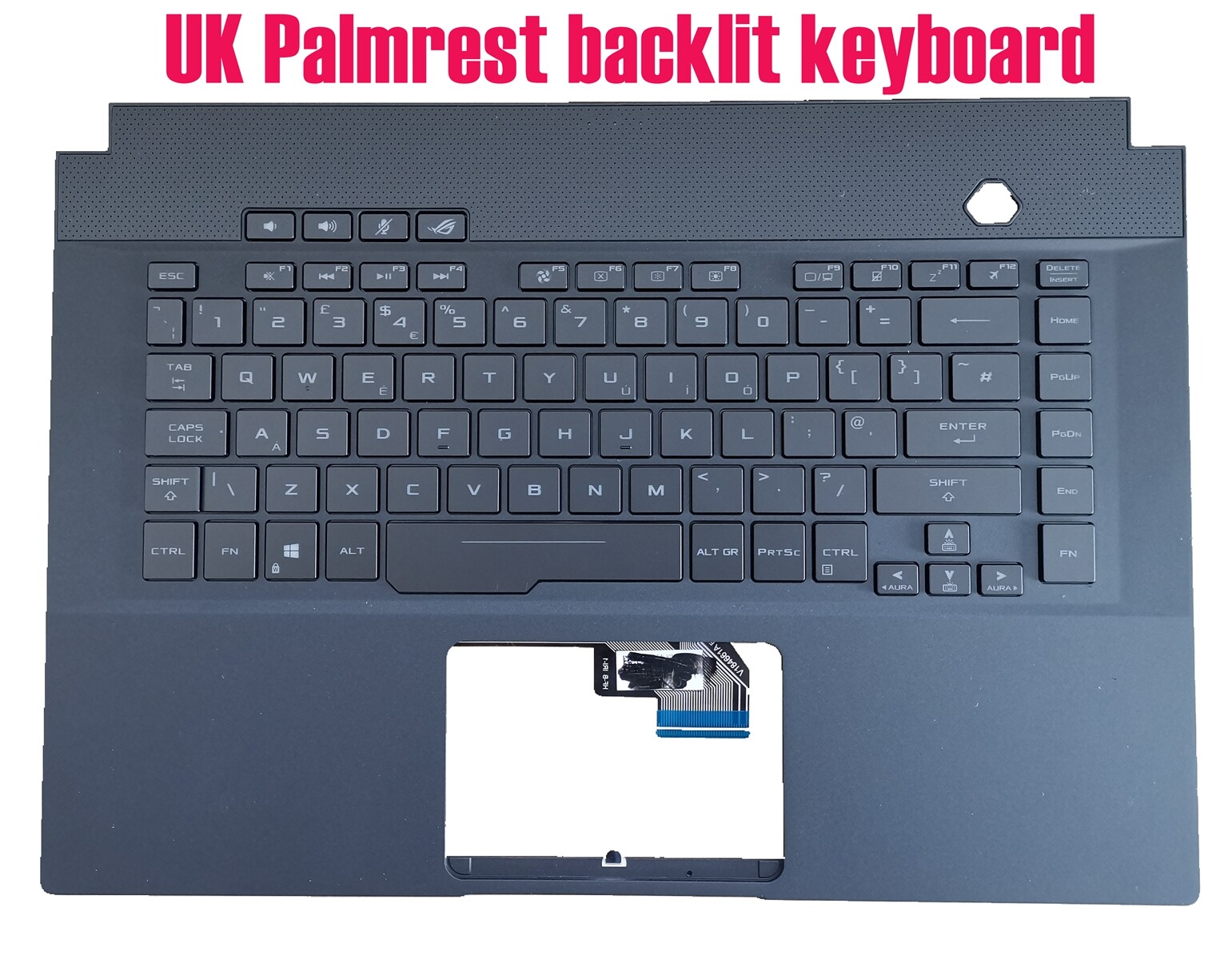 UK Palmrest Backlit keyboard for Asus GU502G GU502GV GU502GU GU502GW ...