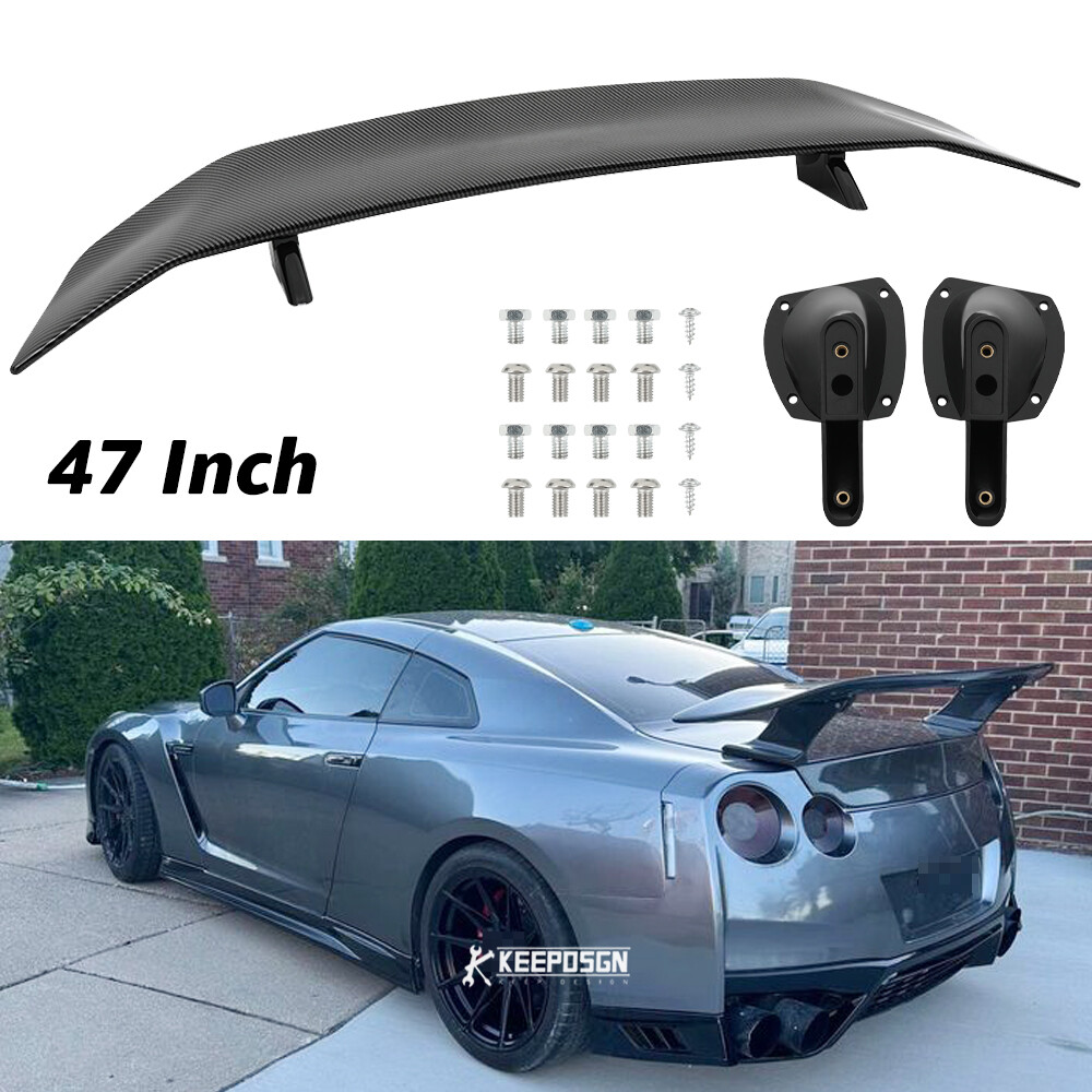 47" Car Rear Trunk Spoiler Racing Wing Lip For Nissan GT-R GTR 350Z ...