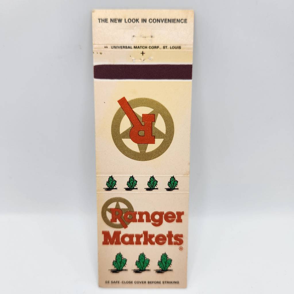 Vintage Matchbook Ranger Markets Convenience Store | eBay