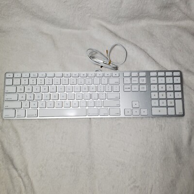 Apple A1243 Aluminium USB Wired Keyboard With Numeric Keypad | eBay
