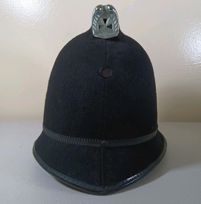 British Police Men’s Bobby Helmet Vintage Hat England London Black UK ...