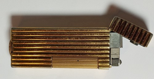 VINTAGE Dunhill Rollalite SHORT LIGHTER US PATENT GOLD PLATED | eBay