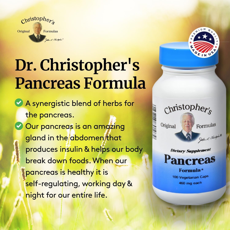Christopher's Original Formulas Pancreas Formula Pancreas Cleanse Detox ...