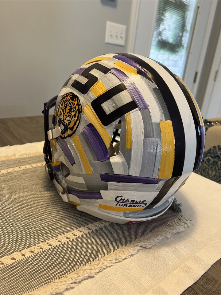 JOE BURROW BENGALS LSU SIGNED FULL SIZE AUTHENTIC HELMET 1/1 Original ...