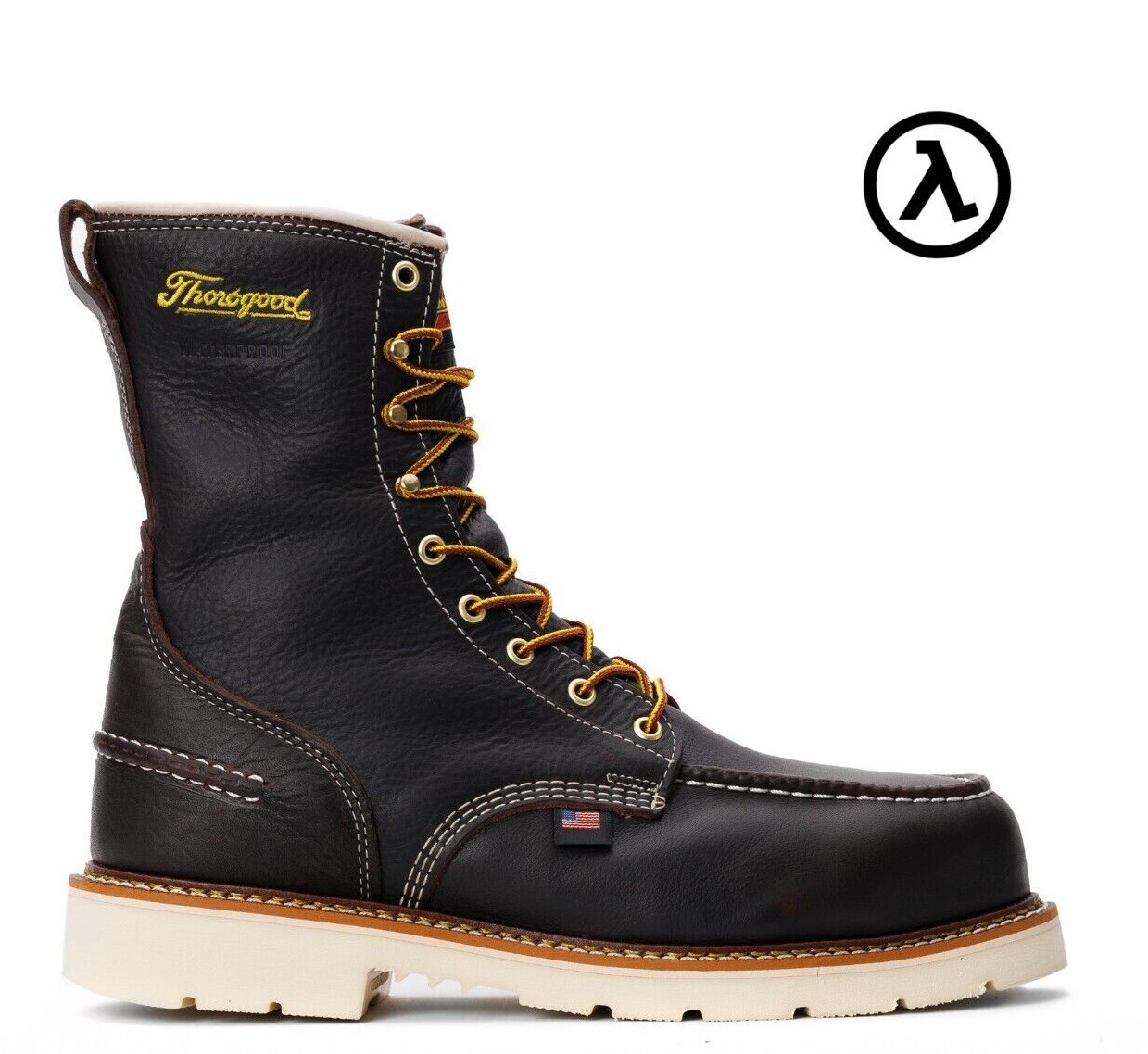 THOROGOOD 1957 SERIES WATERPROOF 8” BRIAR PITSTOP SAFETY TOE WORK BOOTS ...