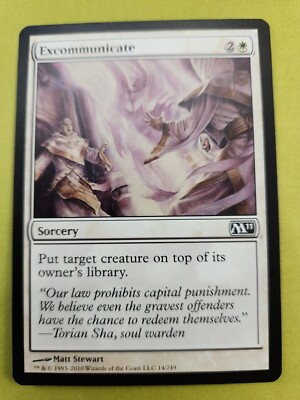 Magic The Gathering MTG Card Excommunicate Magic 2011 FREE SHIPPING! | eBay