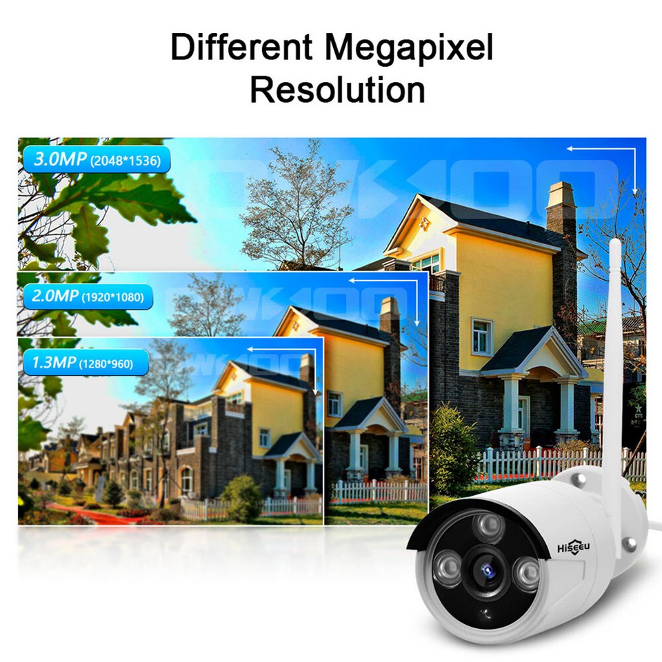 3MP Wireless IP Camera WIFI Outdoor CCTV PTZ Smart Home Security IR Cam IP66 4K | eBay