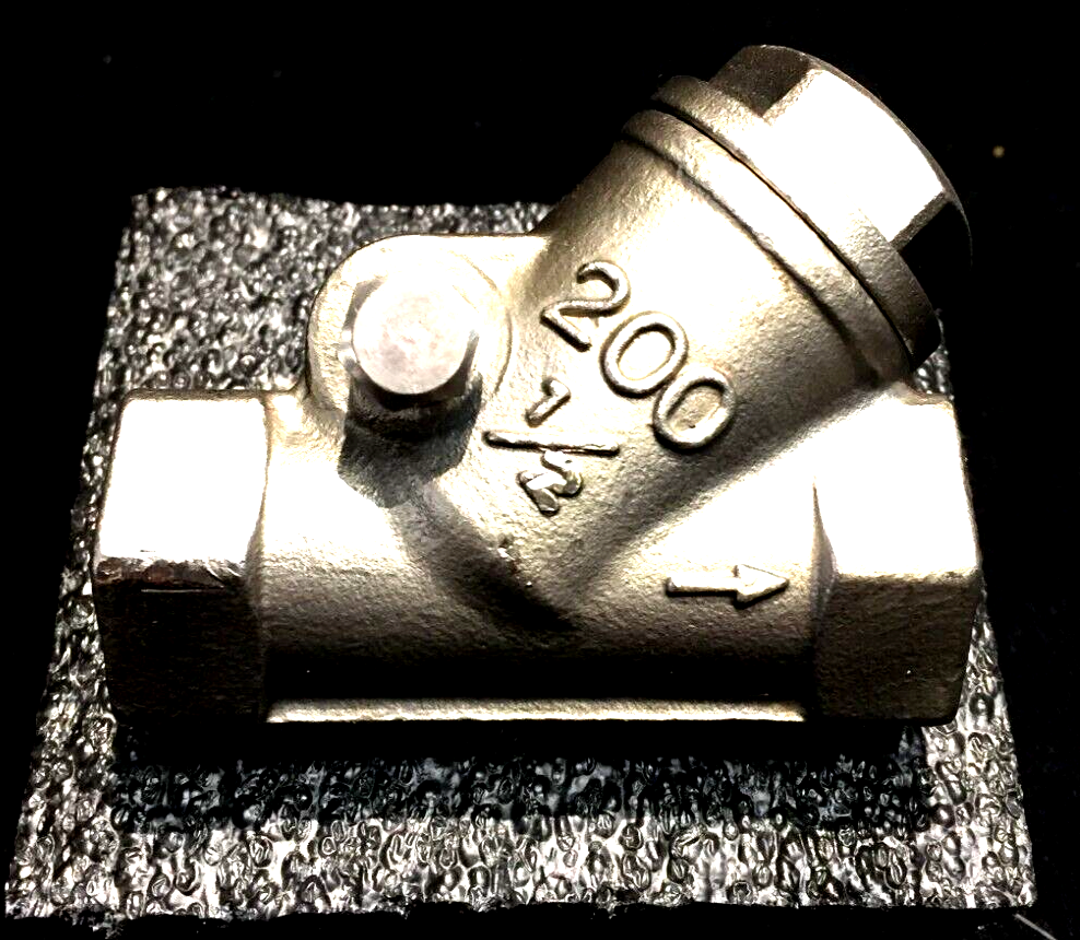 CF8M 200 STAINLESS STEEL SWING GATE 1/2" NPT CHECK VALVE (FF) | eBay