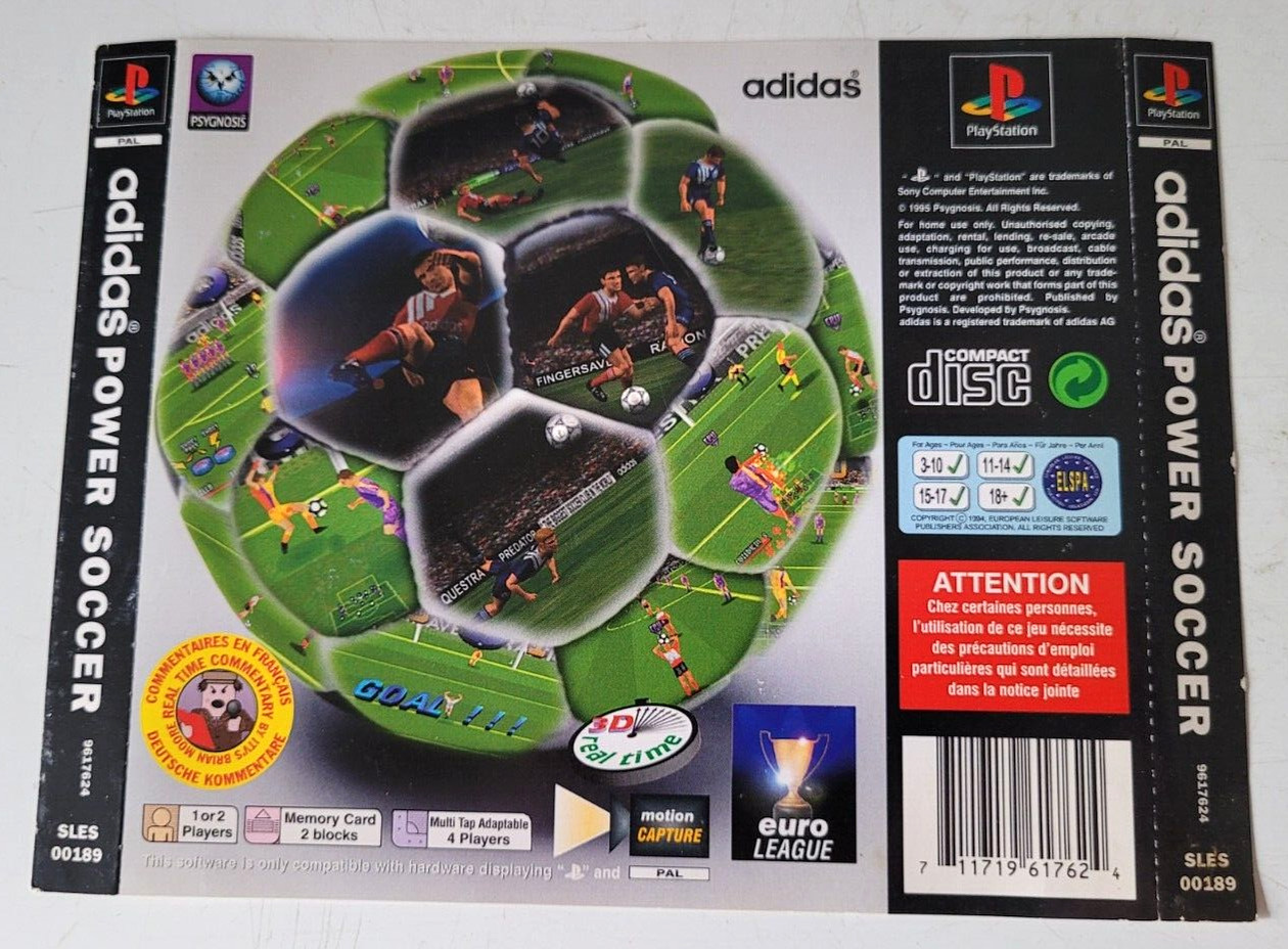 Adidas Power Soccer Playstation - Prix - Photo - Présentation