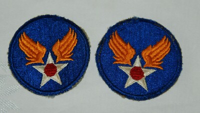 Two Vintage Original WW2 US Army Air Force Personnel Winged Red Dot ...