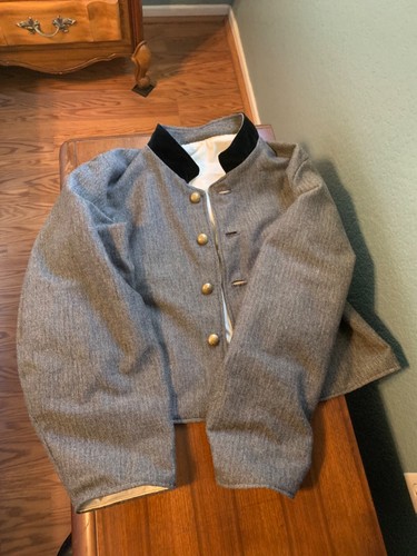 Confederate Commutation Jacket, Reenactor Campaigner, Ben Tart Jean, Sz ...